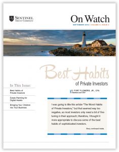 On Watch - September 2014 - Sentinel Trust
